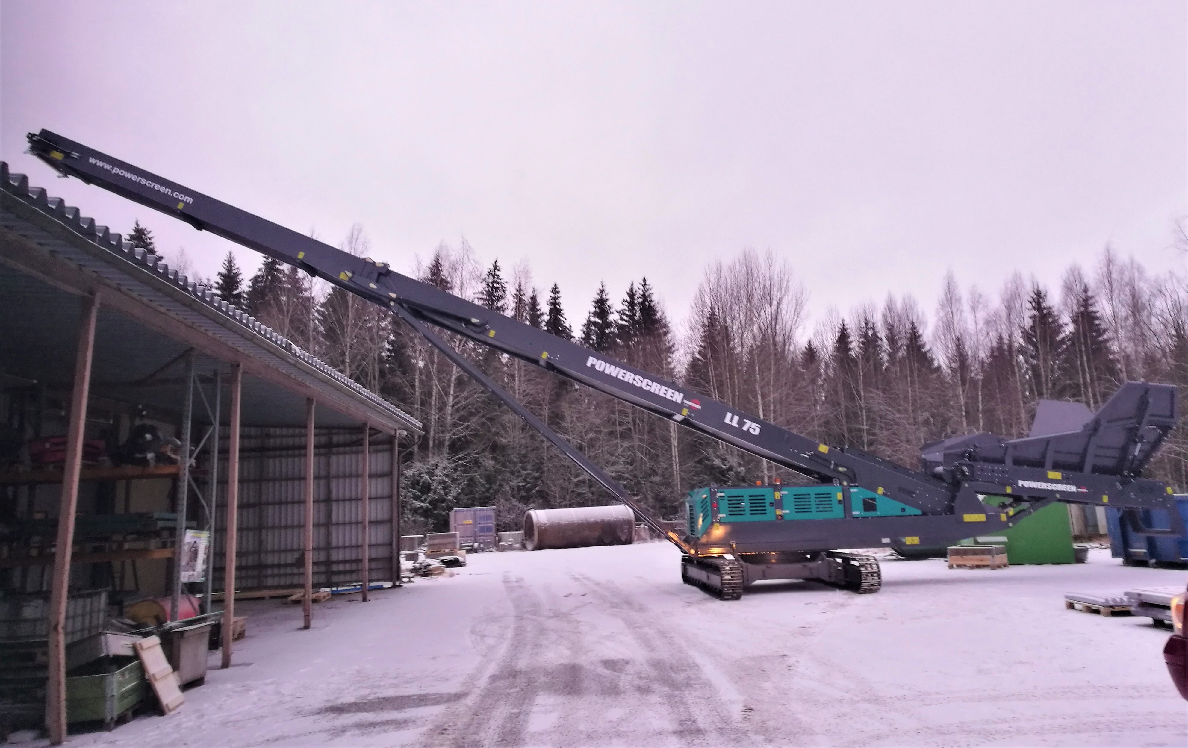 Vimelcon varastokone: Powerscreen LL75 Orbital -syöttökuljetin! - Vimelco
