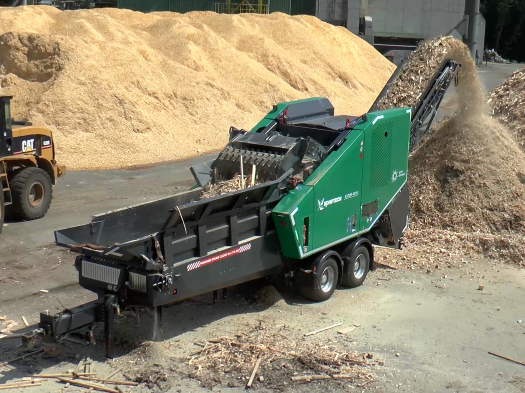 Komptech Axtor -puumurskain-hakkuri | Vimelco